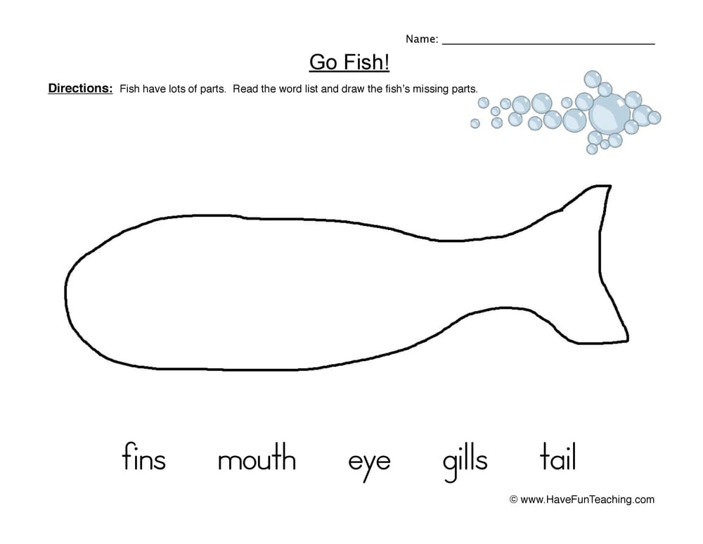 Draw The Missing Part Worksheet
