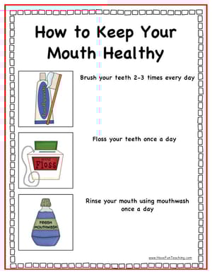 Kindergarten Health And Nutrition Worksheets - Have Fun Teaching