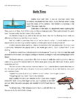 Bath Time Reading Comprehension Worksheet - Have Fun Teaching