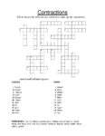 Contractions Crossword Puzzle - Have Fun Teaching