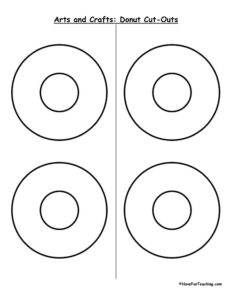 Donut Cut Outs - Have Fun Teaching