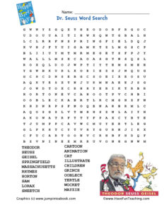 Dr. Seuss Word Search - Have Fun Teaching