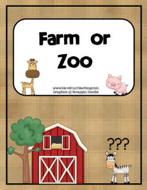 Farm or Zoo Matching Activity - Have Fun Teaching