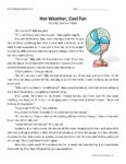 Hot Weather, Cool Fan Reading Comprehension Worksheet - Have Fun Teaching