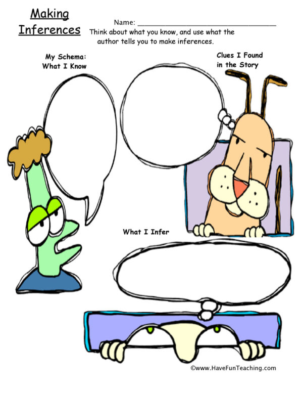 Making Inferences Graphic Organizer - Have Fun Teaching
