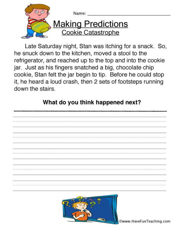 Prediction Worksheets - Have Fun Teaching