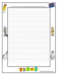 Math Writing Paper - Have Fun Teaching