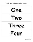 Number Words Word Wall - Have Fun Teaching