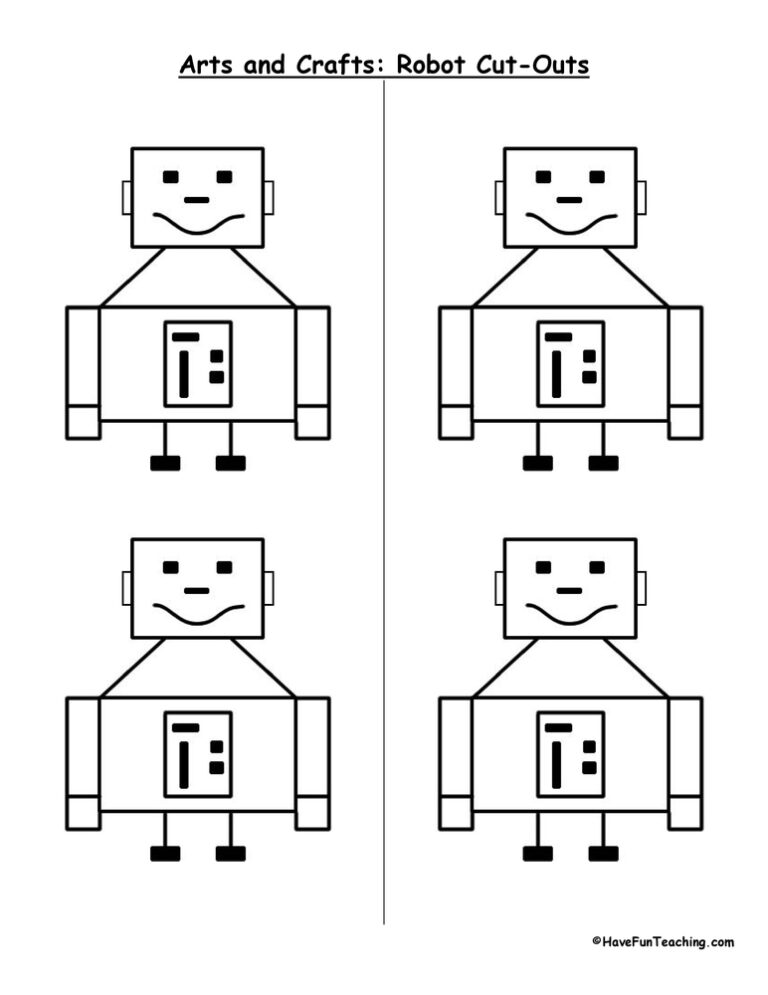 Robot Cut Outs - Have Fun Teaching