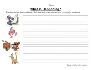 Animal Sentence Worksheet - Have Fun Teaching