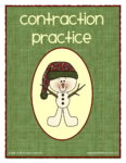 Snowman Contractions Activity - Have Fun Teaching