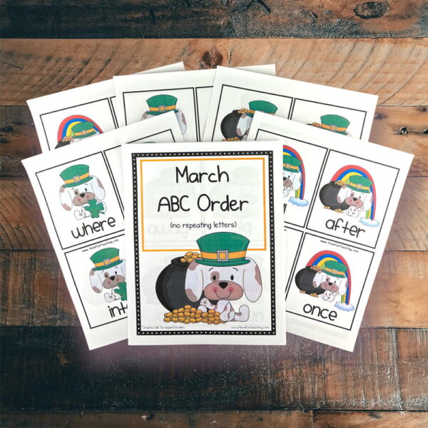 St. Patrick's Day Easy Alphabetical Order Activity - Have Fun Teaching
