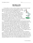 We Want a Pet Reading Comprehension Worksheet - Have Fun Teaching