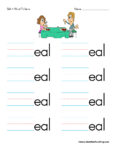 Letter E Word Families Worksheet - Have Fun Teaching