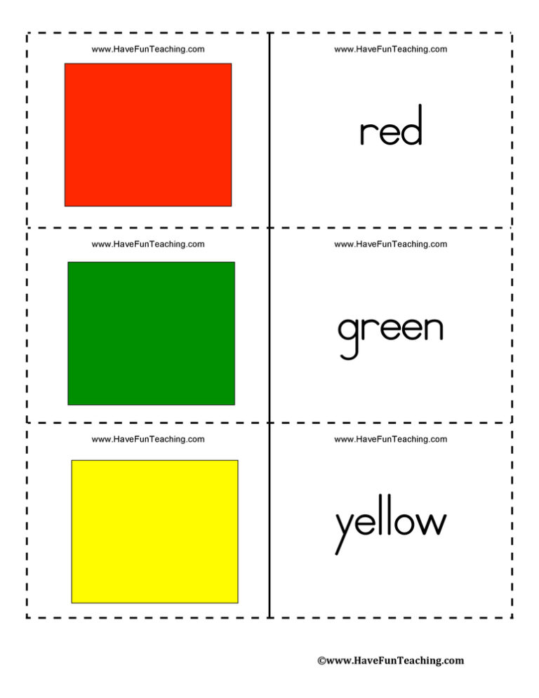 Apple Theme Flash Cards - Have Fun Teaching
