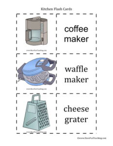 Kitchen Flash Cards - Have Fun Teaching