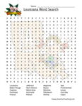 Louisiana Word Search Worksheet - Have Fun Teaching