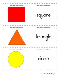 Shapes Flash Cards - Have Fun Teaching