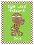 First Grade Gingerbread Sight Words Flash Cards - Have Fun Teaching