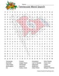 Tennessee Word Search Worksheet - Have Fun Teaching