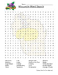 Wisconsin Word Search Worksheet - Have Fun Teaching