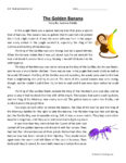 Golden Banana - Reading Comprehension Worksheet - Have Fun Teaching