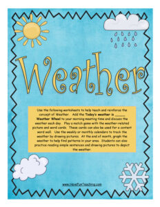 Weather Activity - Have Fun Teaching