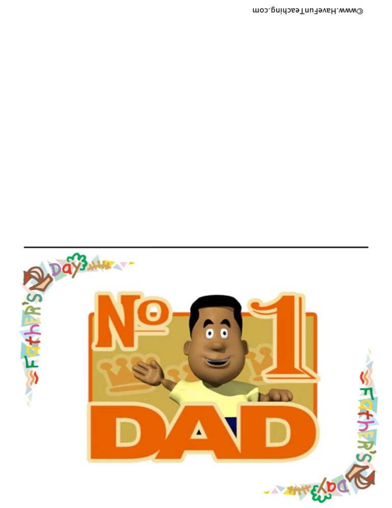 Father's Day No. 1 Dad Card - Have Fun Teaching