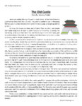 The Old Castle Reading Comprehension Worksheet - Have Fun Teaching