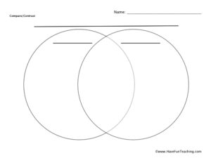Venn Diagram Graphic Organizer - Have Fun Teaching