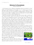 Welcome to Pennsylvania Reading Comprehension Worksheet - Have Fun Teaching