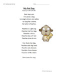 My Pet Dog Reading Comprehension Worksheet - Have Fun Teaching
