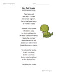 My Pet Snake Reading Comprehension Worksheet - Have Fun Teaching