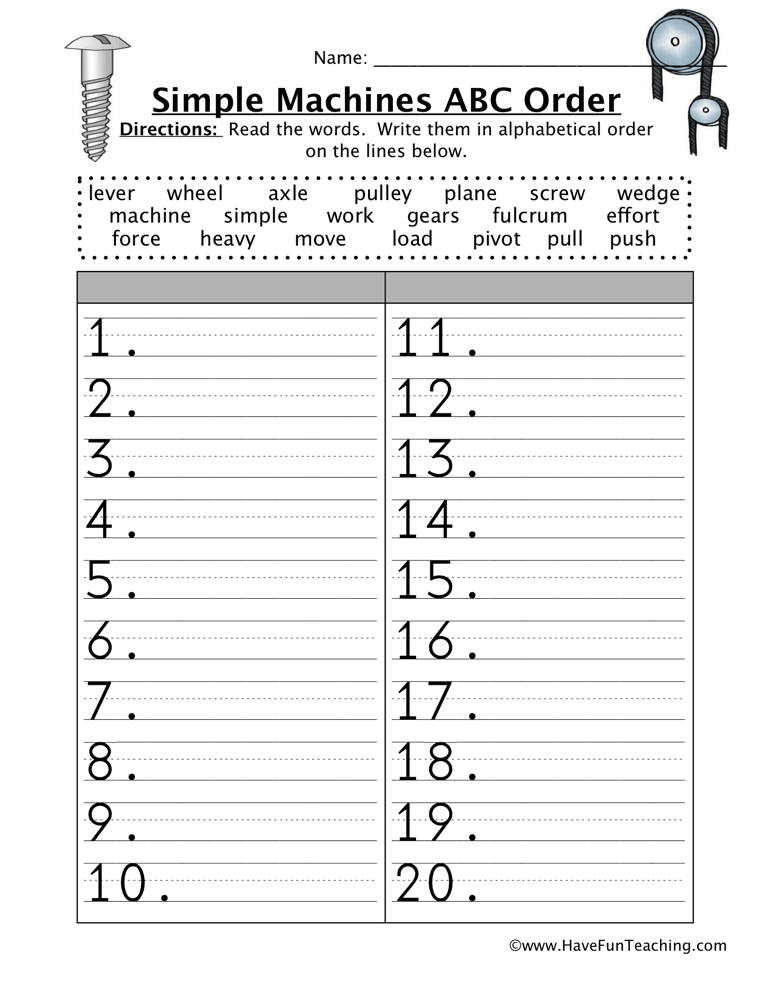 Alphabetical Order Worksheets Have Fun Teaching Alphabetical Order Worksheets Have Fun Teaching