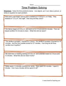 Clock Worksheets - Have Fun Teaching