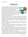 Basketball Time Reading Comprehension Worksheet - Have Fun Teaching