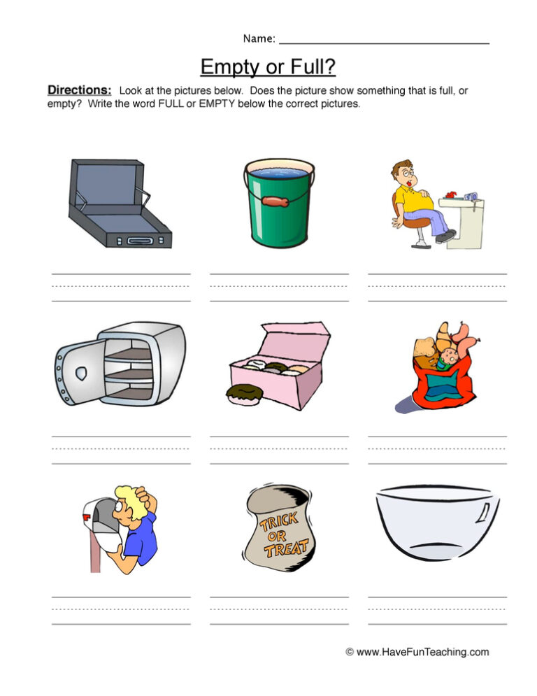 Capacity Worksheets - Have Fun Teaching