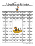 Even Number Maze Worksheet - Birds - Have Fun Teaching