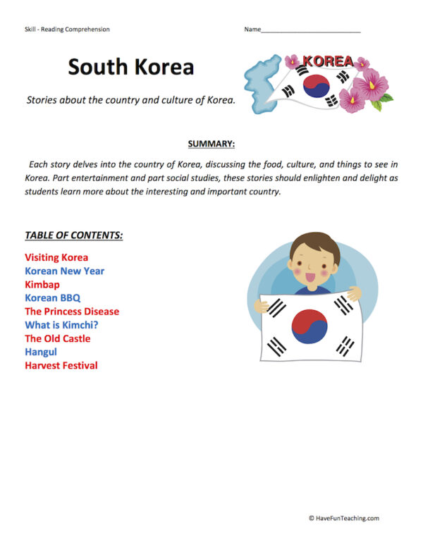 Korea Reading Comprehension Test Collection - Have Fun Teaching