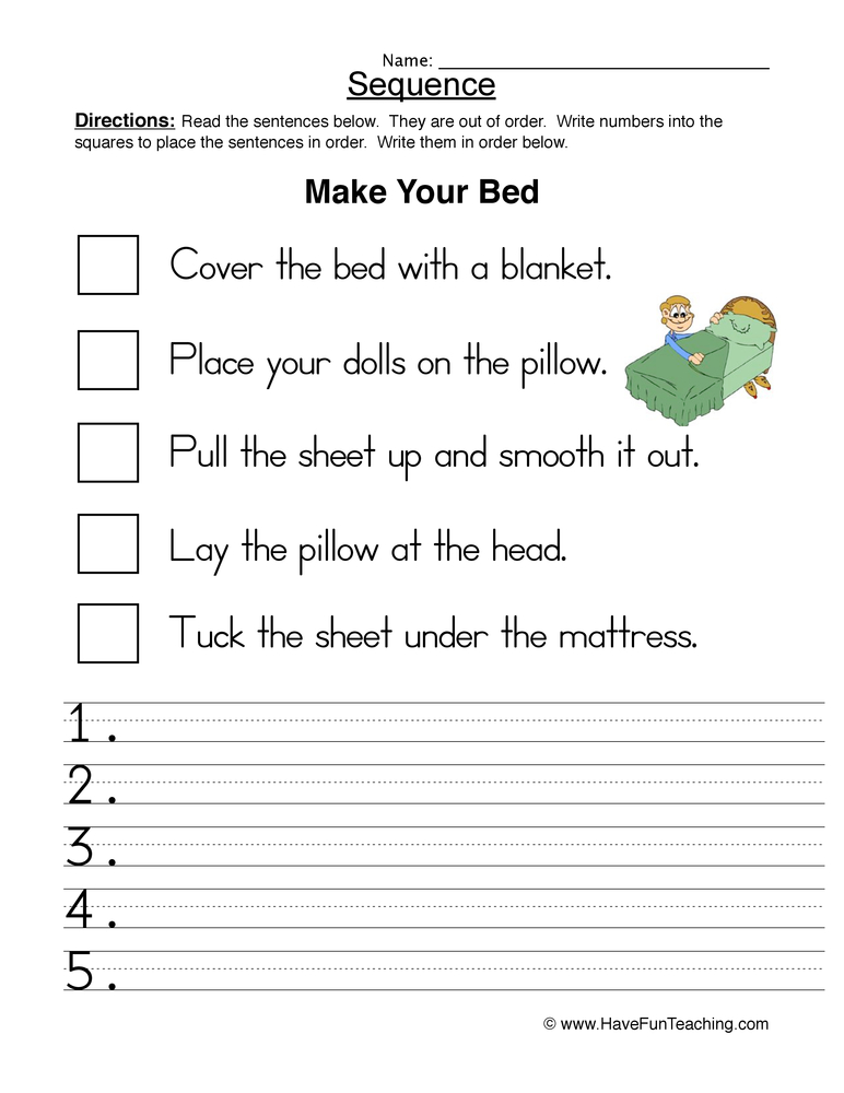 Sequence Worksheet 3