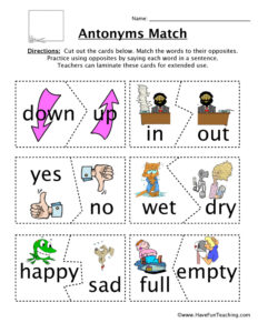 Opposites - Have Fun Teaching