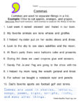 Comma List Worksheet - Have Fun Teaching