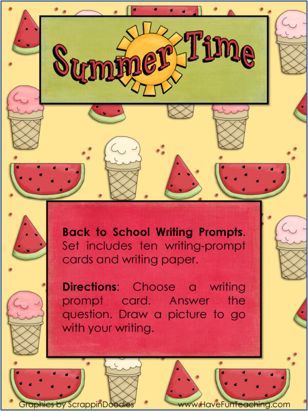 Themed Writing Paper - Have Fun Teaching