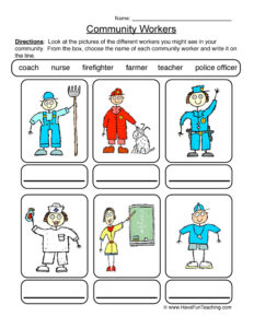 Community Worksheets - Have Fun Teaching