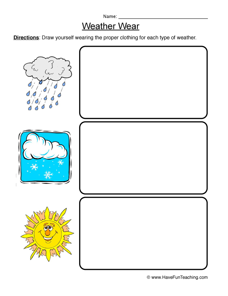 Weather Wear Worksheet Have Fun Teaching Weather Wear Worksheet Have Fun Teaching