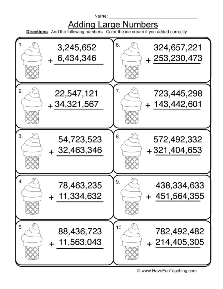 Regrouping Worksheets - Have Fun Teaching