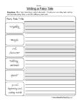 Fairy Tales Planning Page Worksheet - Have Fun Teaching