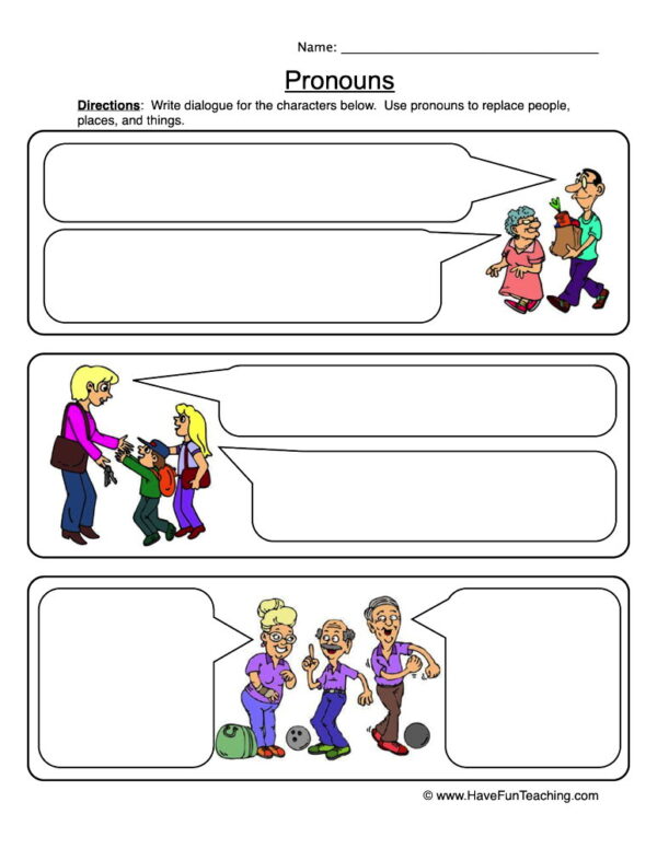 Comic Strip Worksheets - Have Fun Teaching