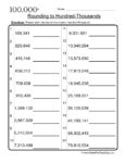 Round to Hundred Thousands Worksheet - Have Fun Teaching