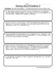 Solving Mixed Review Word Problems Worksheet - Have Fun Teaching